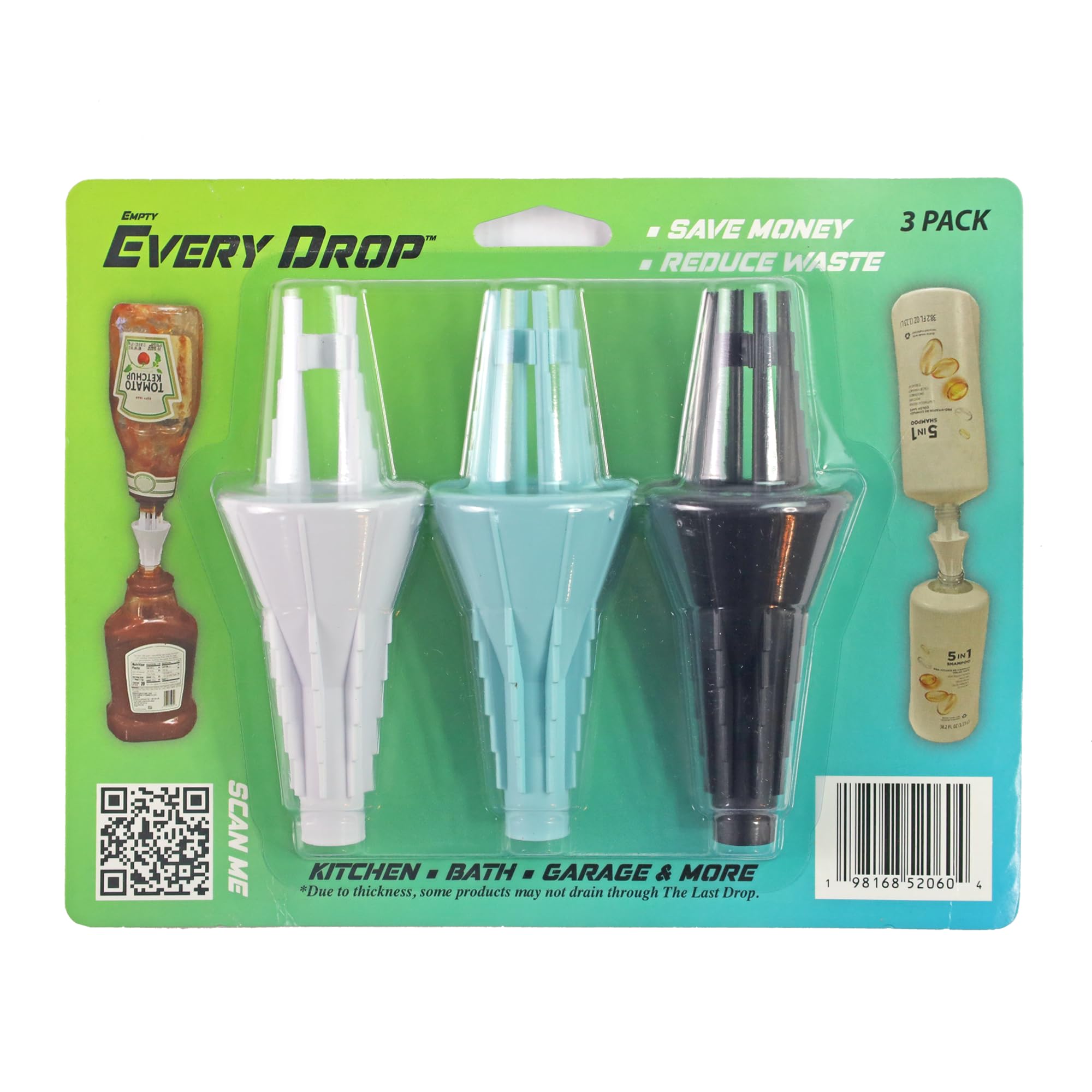 Amazon.com: JCK Innovations Every Drop 3 Pack Universal Bottle Emptying ...