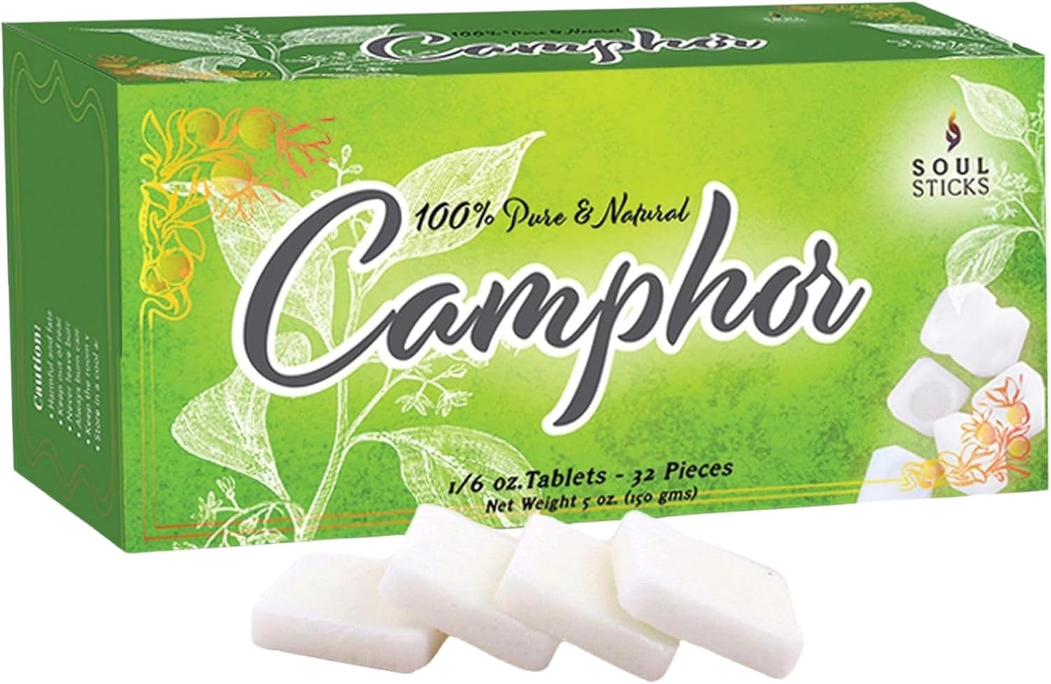 Amazon.co.jp: Soul Sticks Camphor Tablets | Premium Quality Refined ...