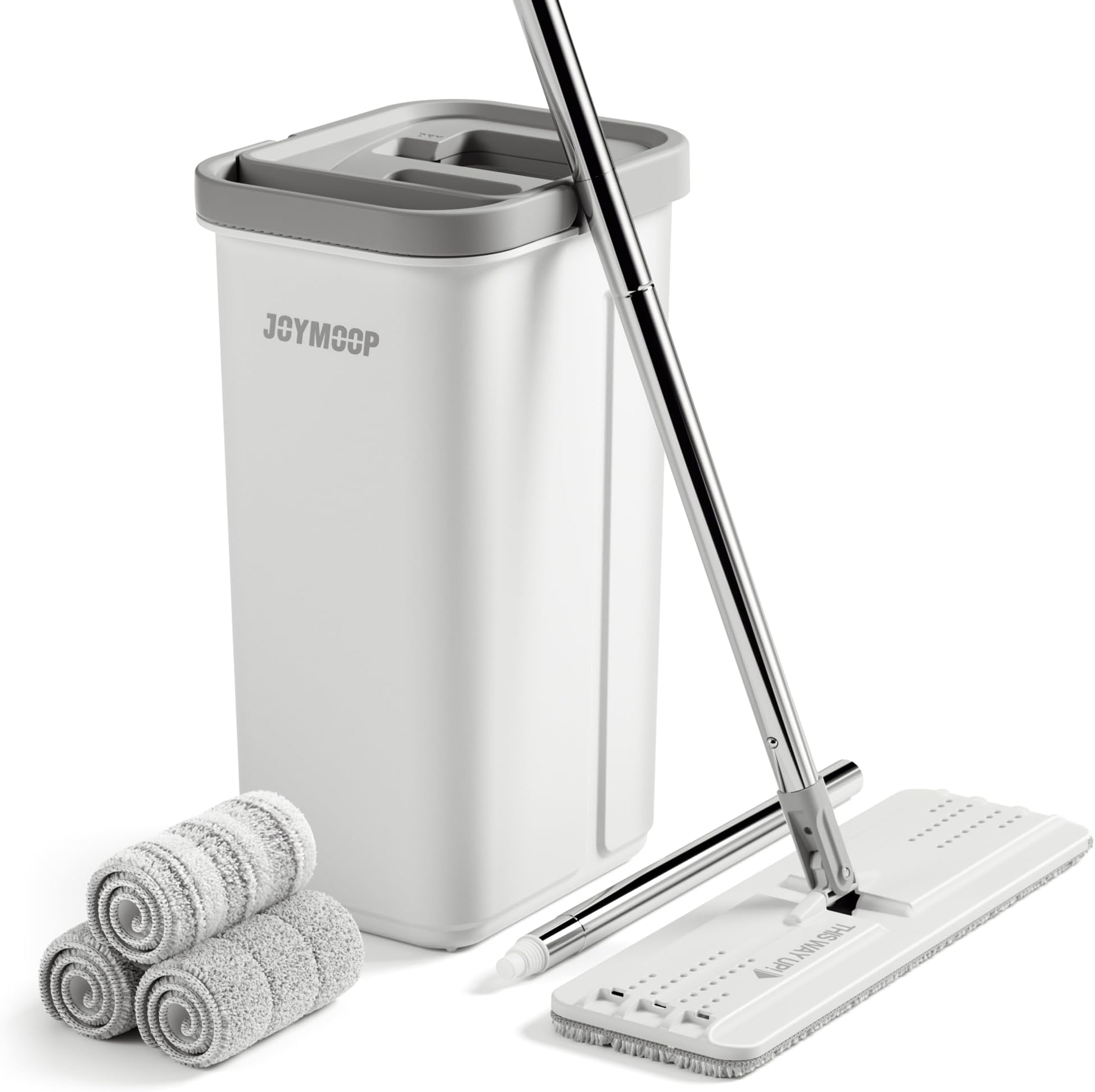 Amazon.com: JOYMOOP Mop and Bucket with Wringer Set with Microfiber ...