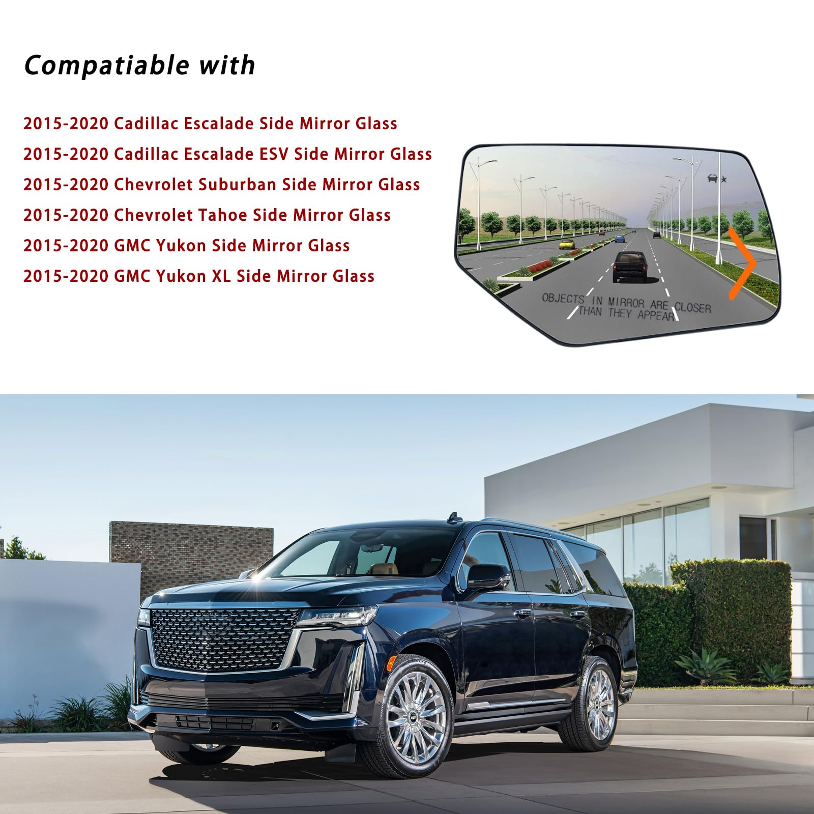 Snapklik.com : Passenger Side Heated Turn Signal Blind Spot Mirror ...