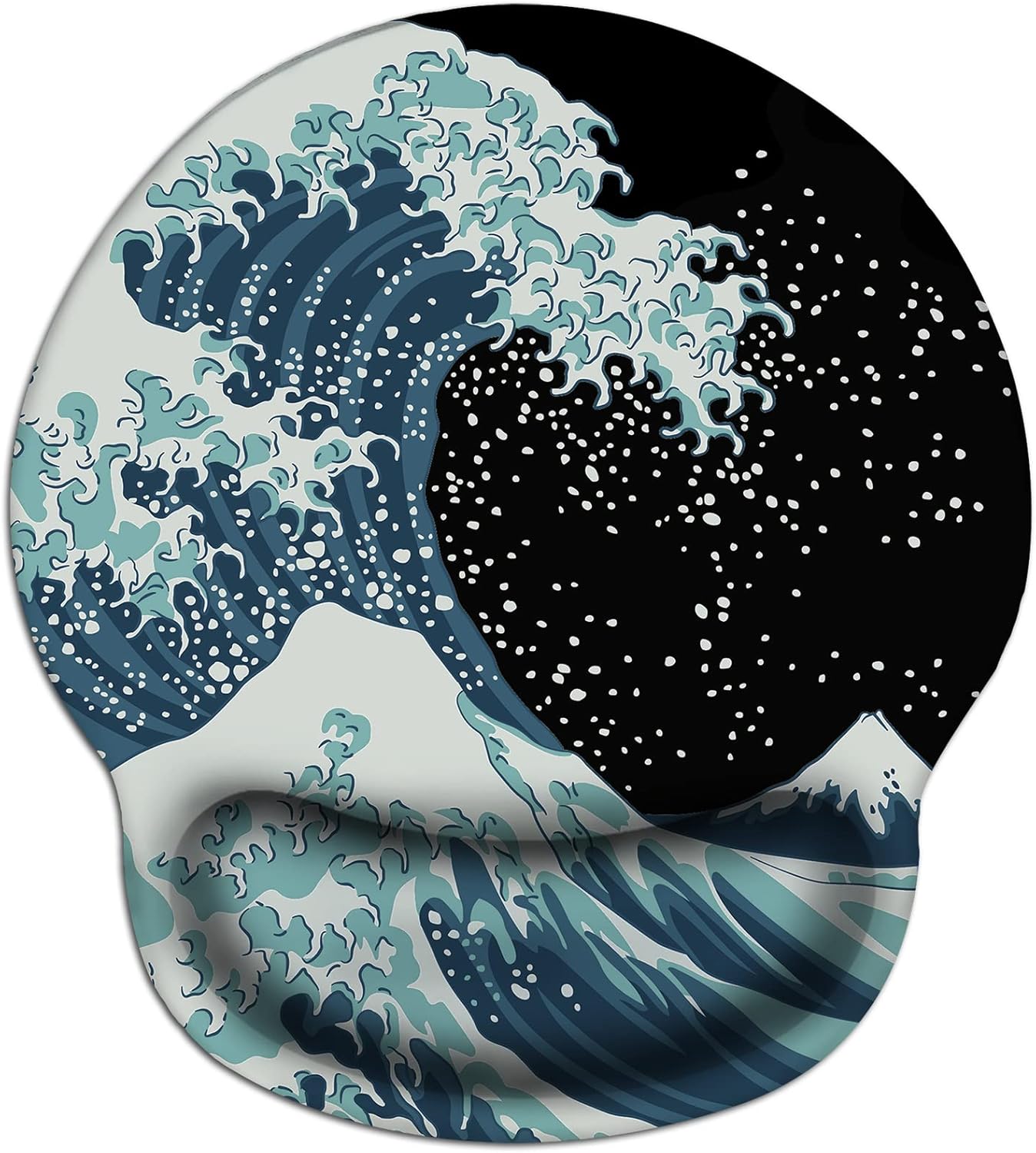 Amazon.com: Jakayla Japanese Sea Wave Mouse Pad Wrist Support ...