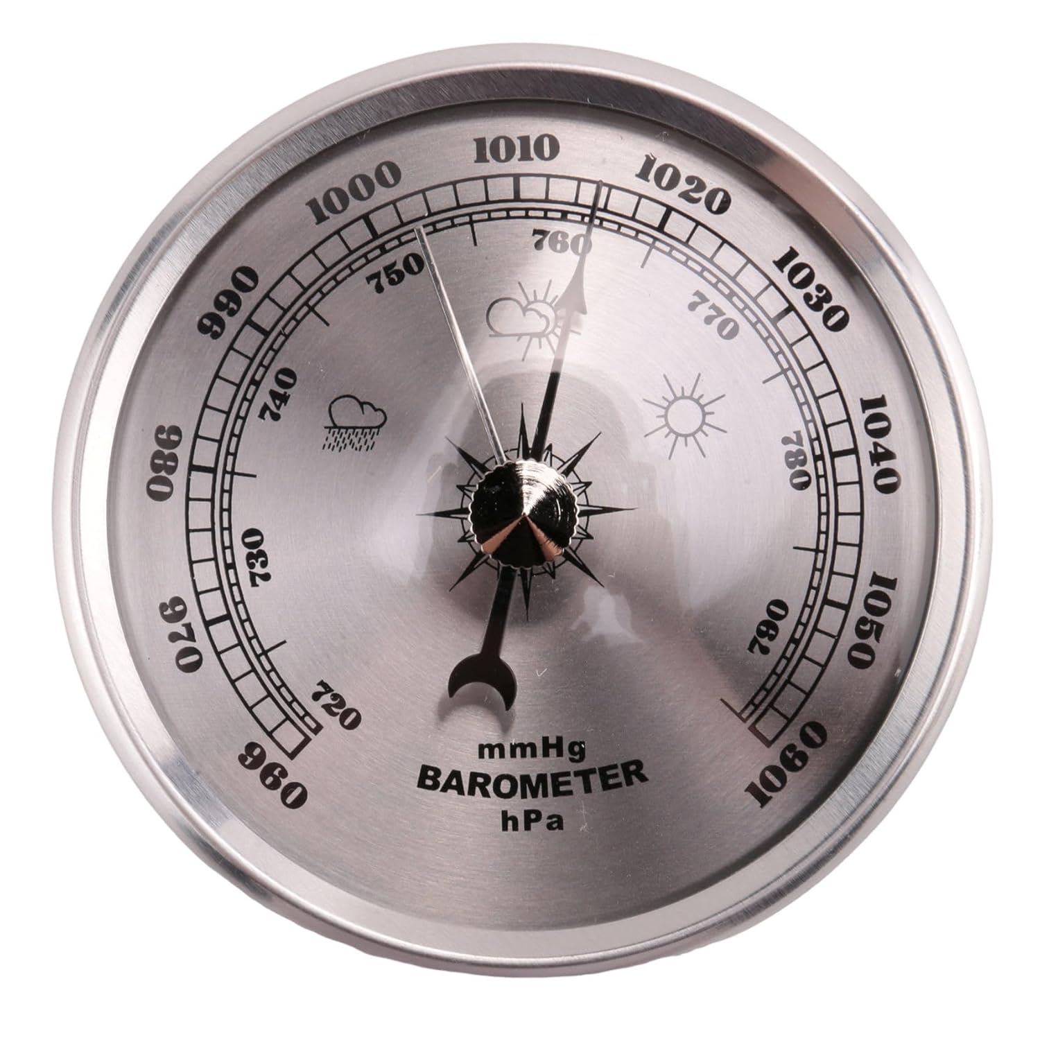 Amazon.com: Hubceuo for Home Pressure Gauge Weather Station Metal Wall ...