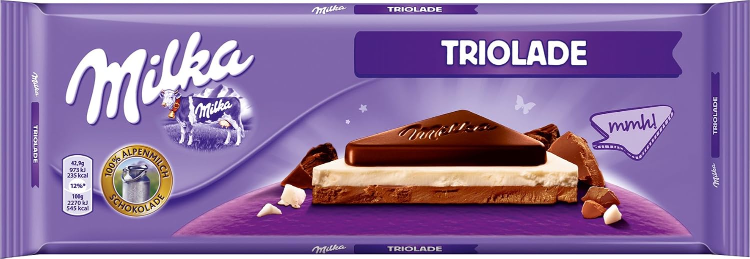 Milka Triolade Chocolate Large ( 300g ) by Milka : Amazon.ca: Grocery ...