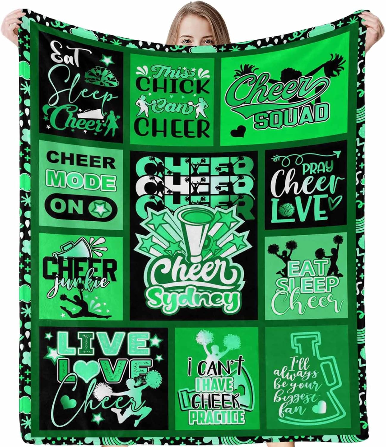 Amazon.com: InterestPrint Cheerleader Gifts Blanket, Cheerleading Gifts ...