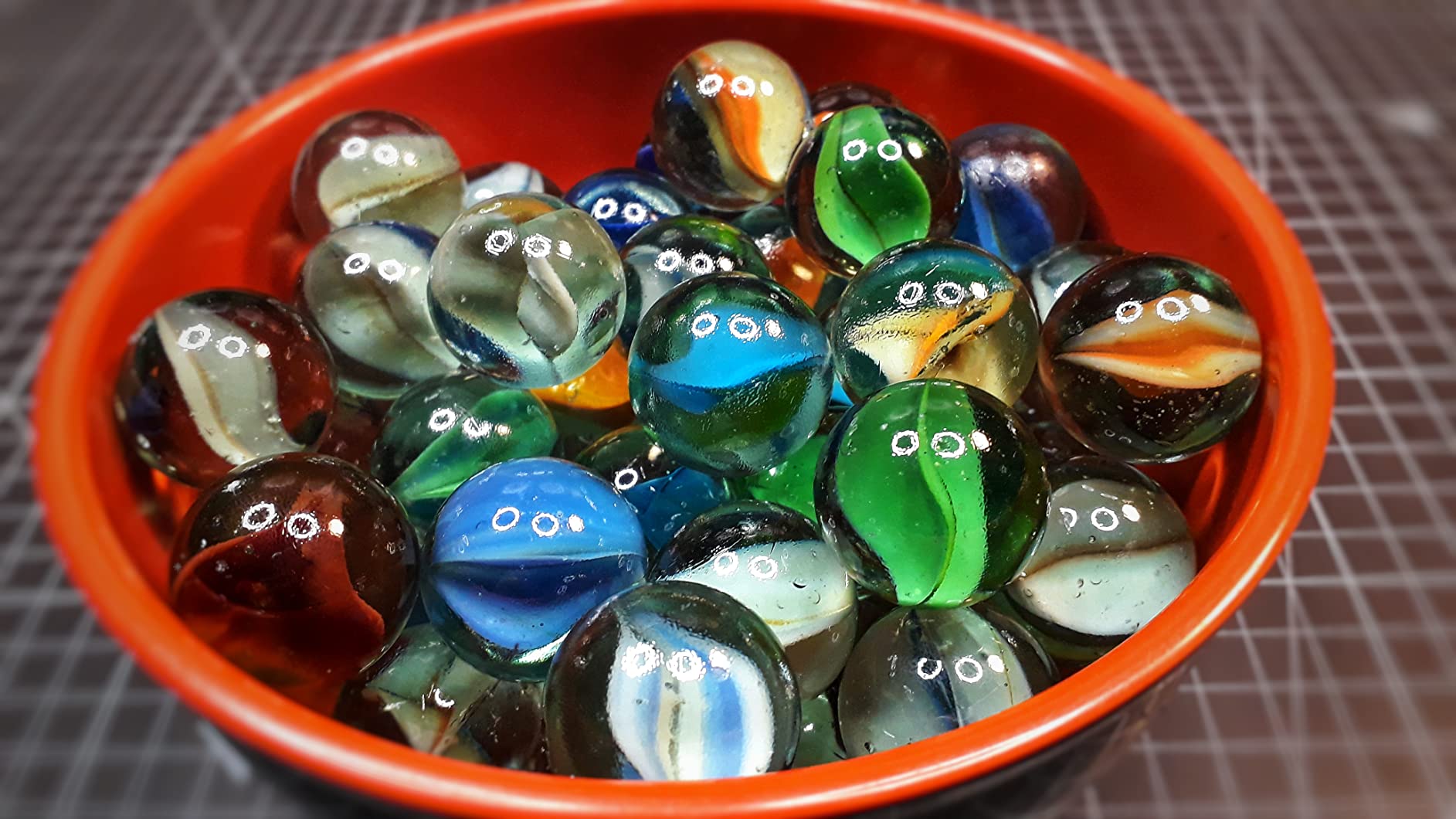 pmw - Marbles - 50pcs - Glass Playing Balls - kanche - goli ...