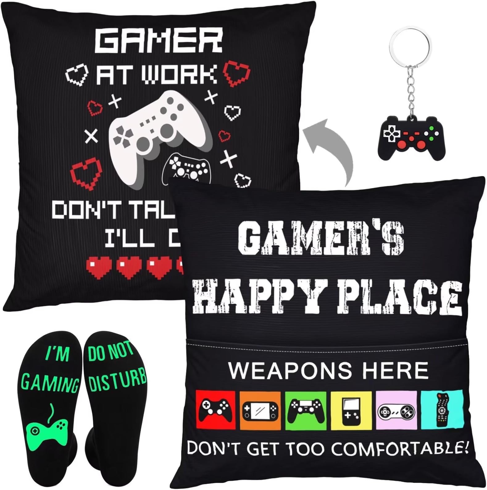 Amazon.com: Undergo Gamer Gifts for Teenager - Novelty Socks & Throw ...