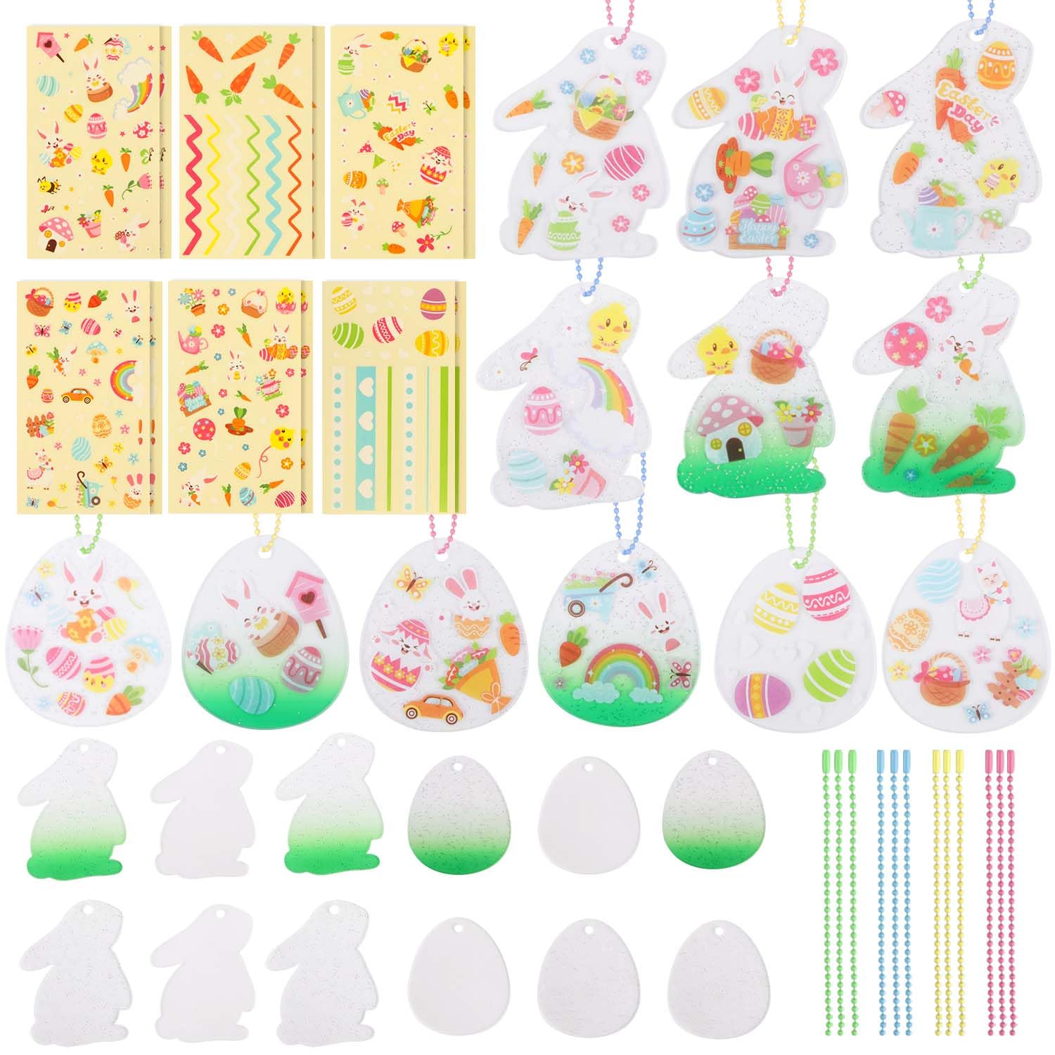 Amazon.com: FOPINOA Easter Craft Kits, 12 Sets Easter Craft Guka ...