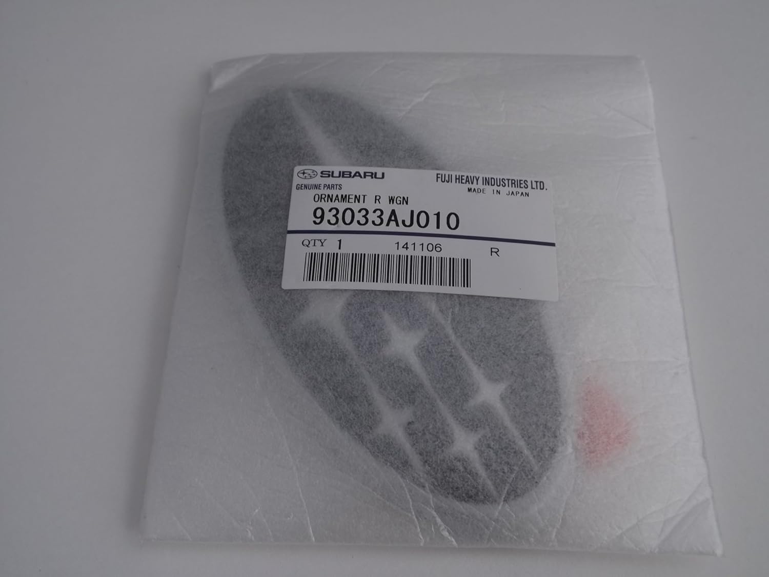 Amazon.com: Subaru Genuine 93033AJ010 Ornament/Emblem, 1 Pack : Automotive