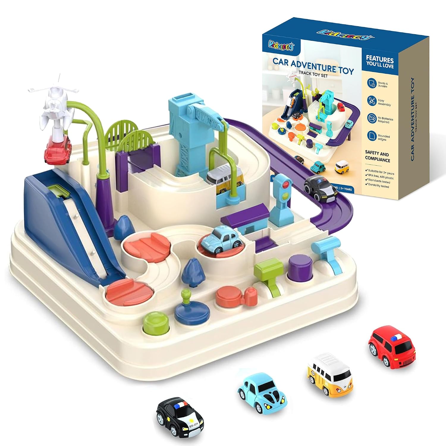 Kidology Car Adventure Toy for 0–3 Years, Boys, Girls & Kids |Car Race ...