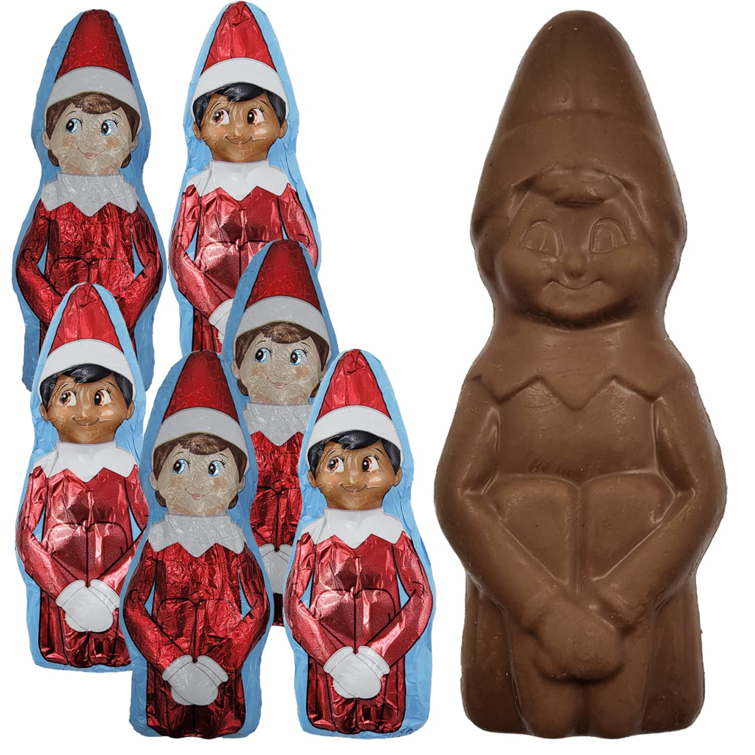 Amazon.com : Fruidles Large Christmas Chocolate Elf on the Shelf ...
