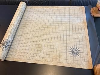 Amazon.com: RPG Battle Grid Mat - 24" x 36" High Quality Double Sided ...