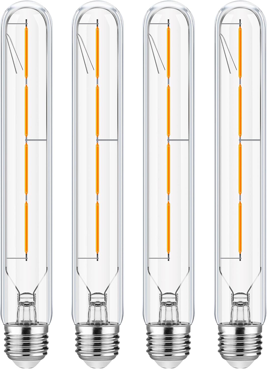 T10 Led Long Bulbs,4W Dimmable Tubular Bulb,40 Watt Equivalent,E26 ...