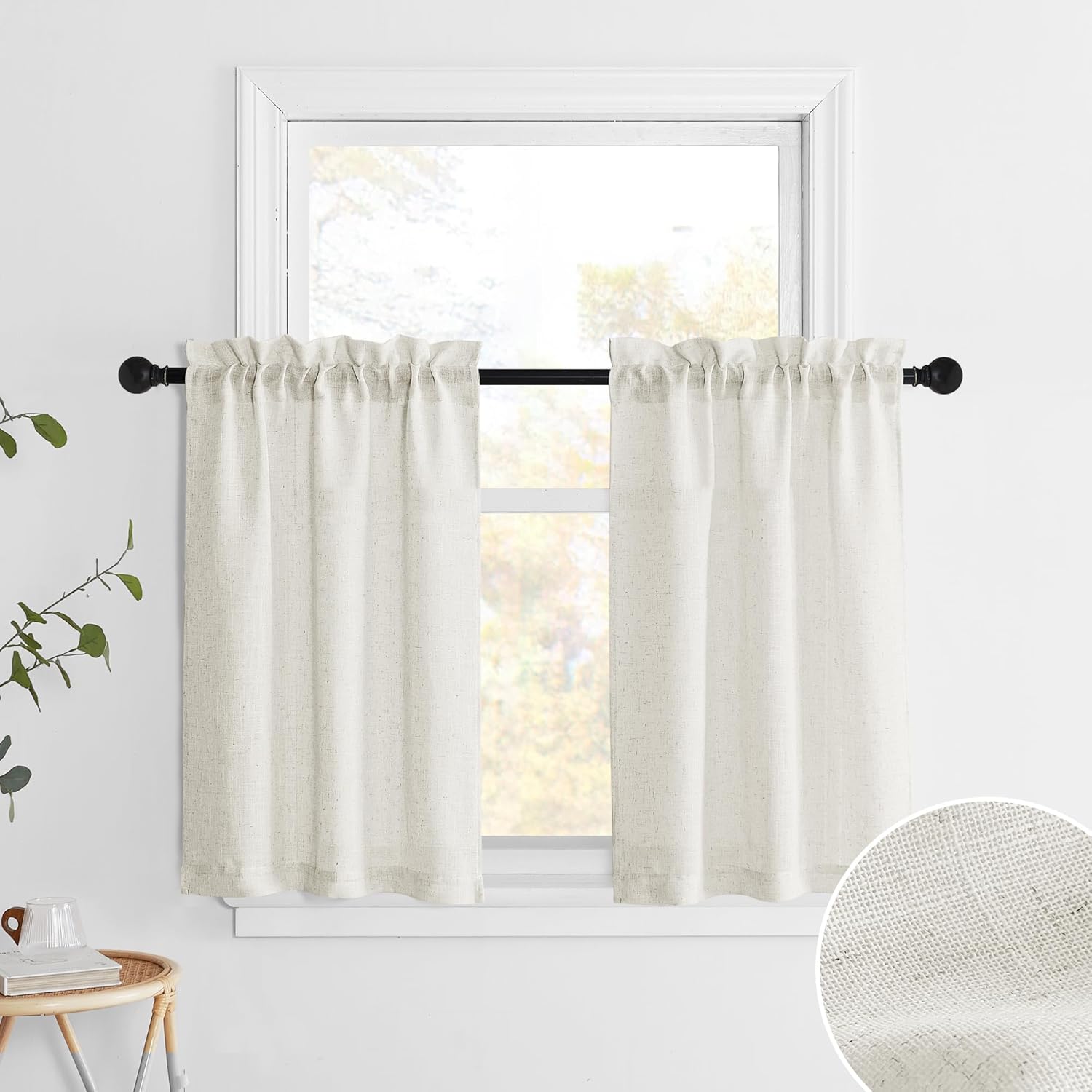 Amazon.com: Pony Dance Small Curtains for Windows 36 Inches Long, 2 ...