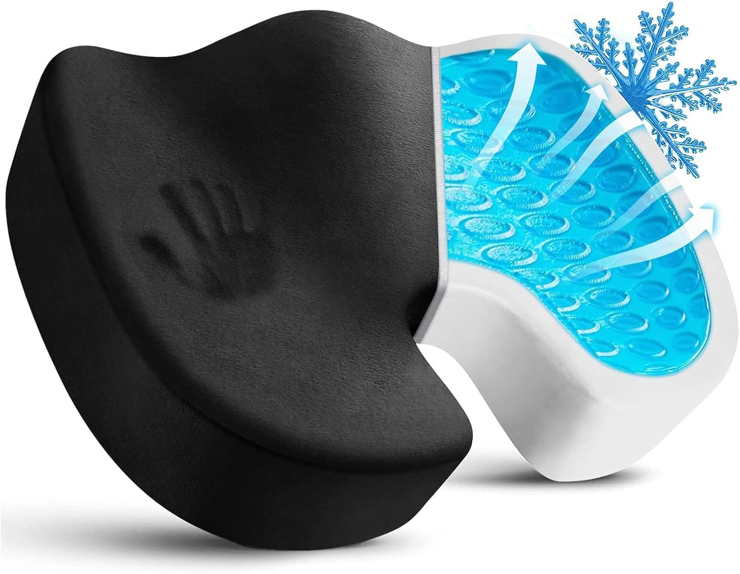 Cojin Coxis Con Capa De Gel Transpirable, Cojín Coxis Espuma De Memoria ...