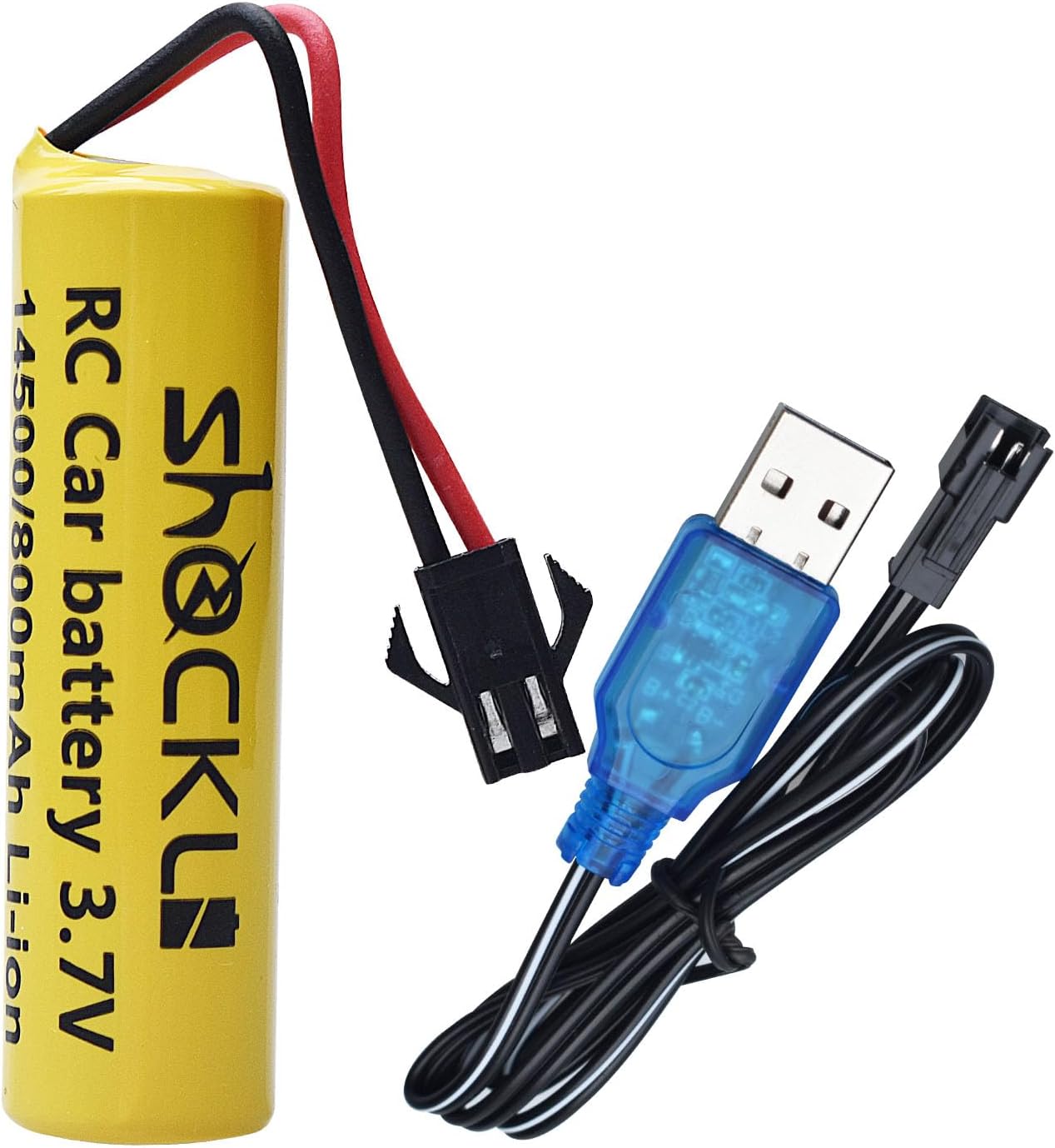 Amazon.com: funkawa Remote Control RC Car Battery, 3.7V Li-ion 800mAh ...