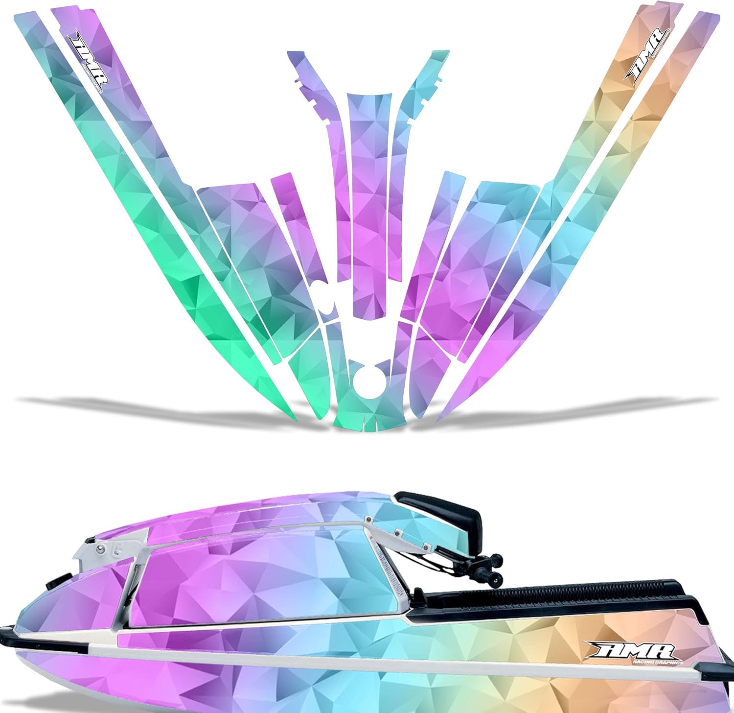 Amazon.com: AMR Racing Jet Ski Graphics kit Sticker Decal Compatible ...