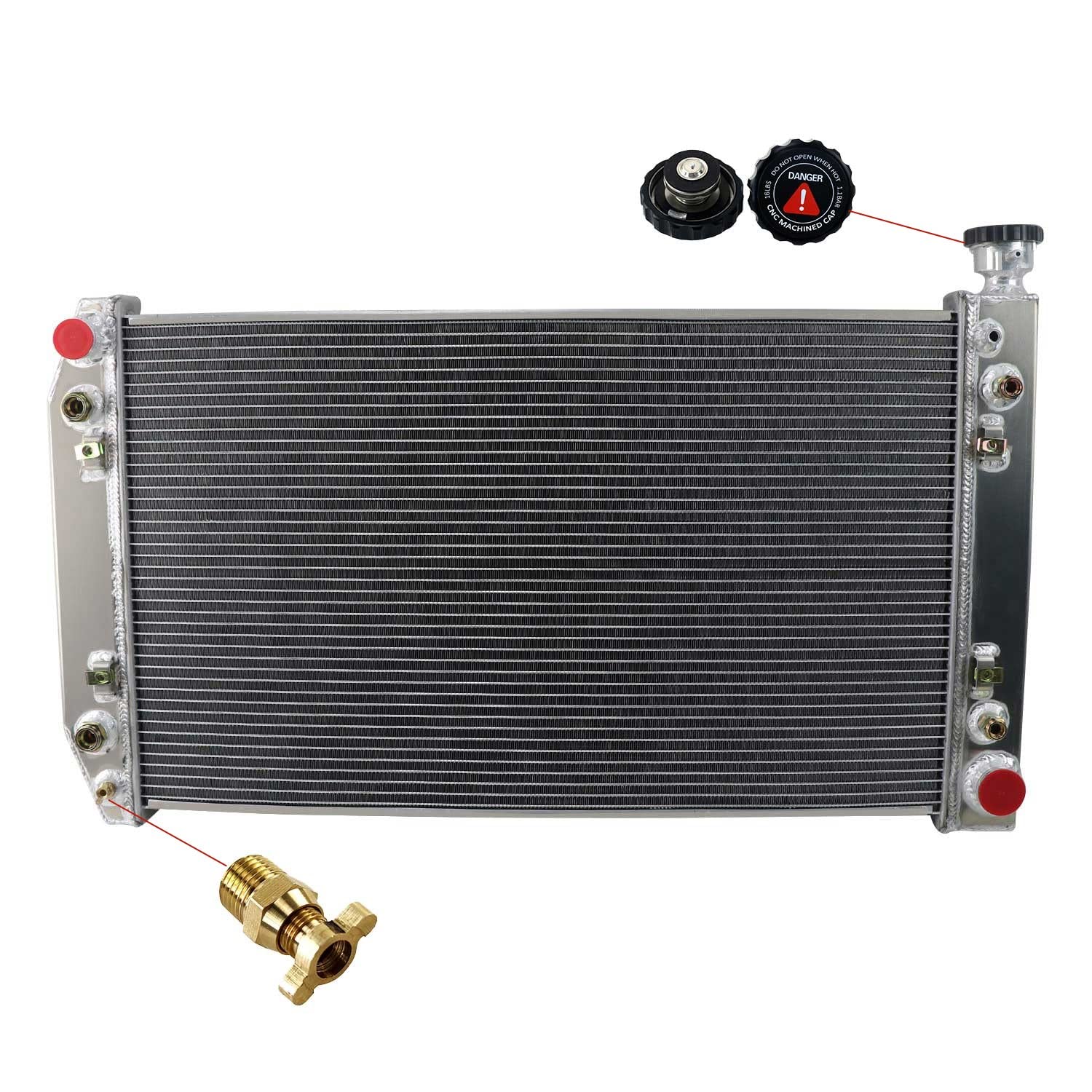 ColQuee 4 Row Core All Aluminum Radiator Compatible For 1988-1995 1989 ...