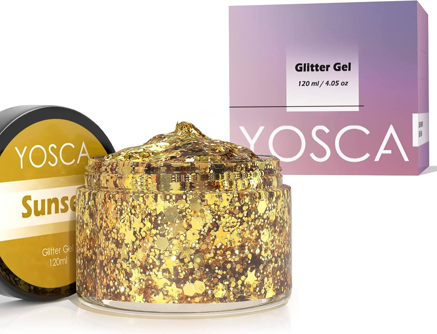 Amazon.com : Body Glitter Gel, 120g Holographic Face Adhesive Mermaid ...