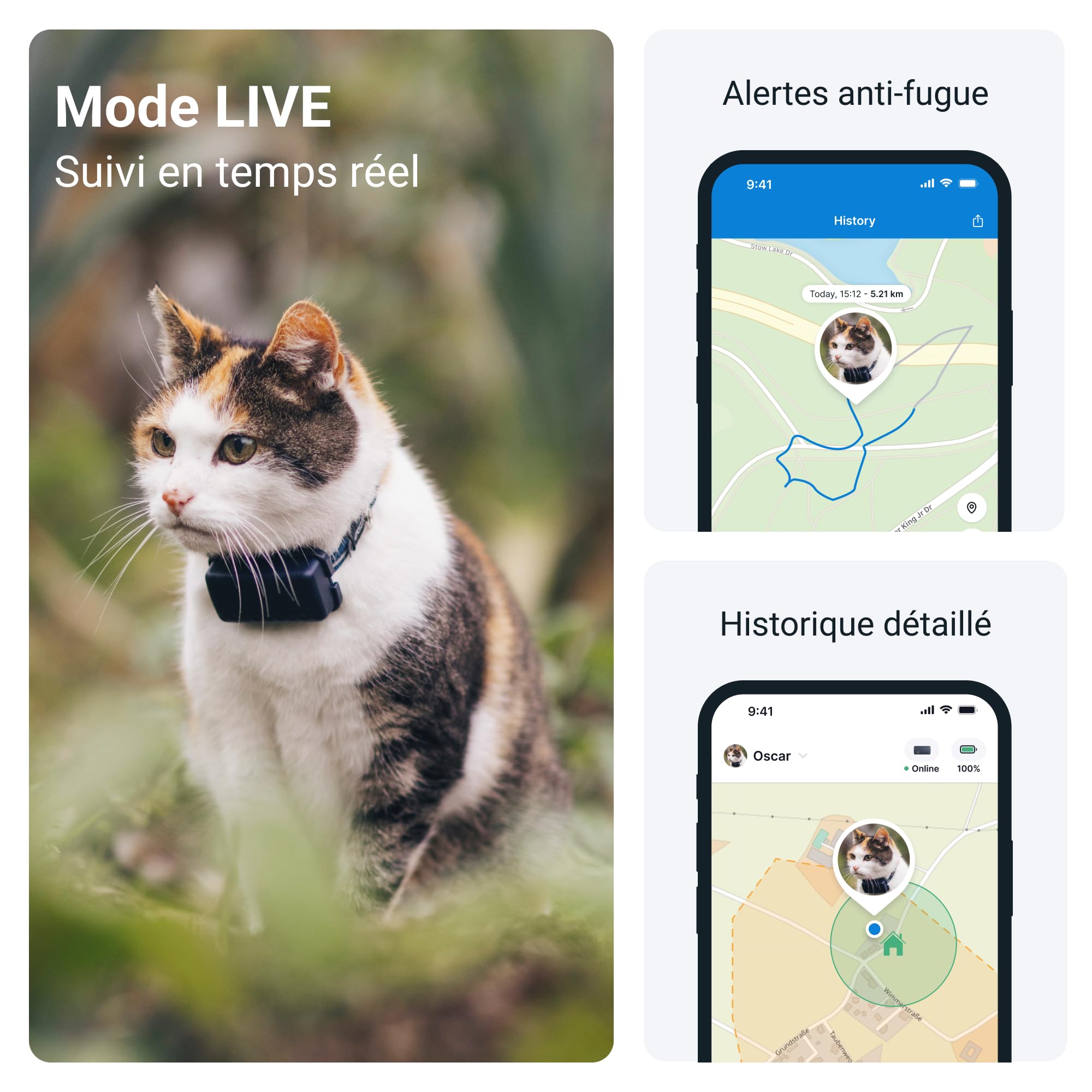 GPS Cat Tracker Cat Collar With Wellness Monitoring