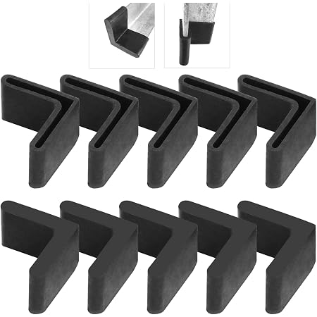 Angle Iron L Shaped Rubber Foot Pads Covers for Shelving 10 Pack ...