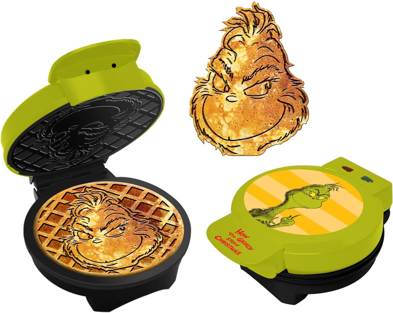 Amazon.com: Uncanny Brands Dr. Seuss The Grinch Waffle Maker - The ...