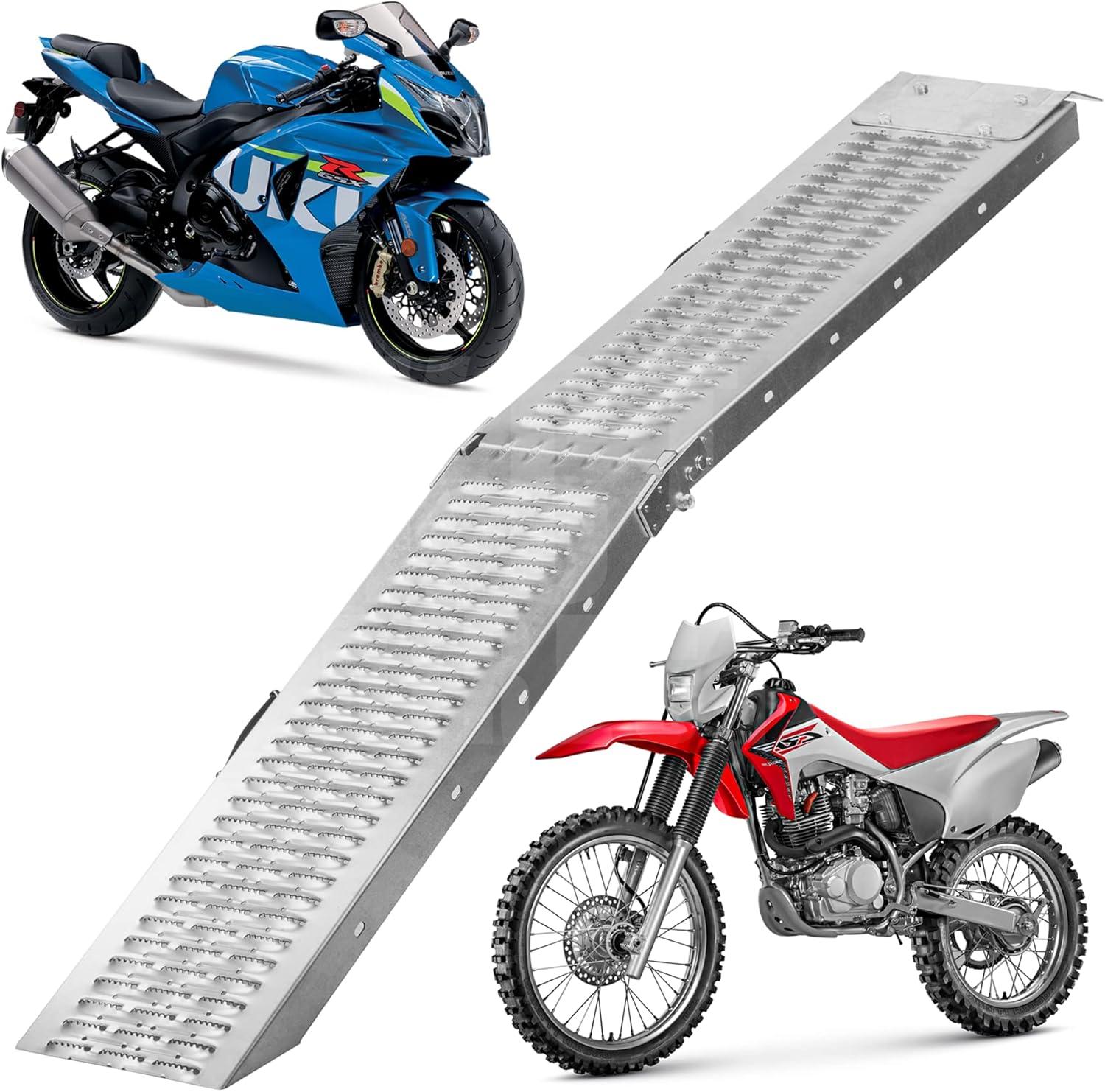 KCT Vehicle Loading Ramp Heavy Duty 200kg Capacity Folding Motorcycle ...