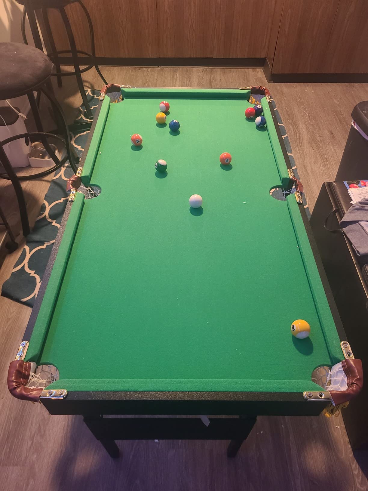 $22/mo - Finance PEXMOR 55" Portable Folding Pool Table, Foldable ...