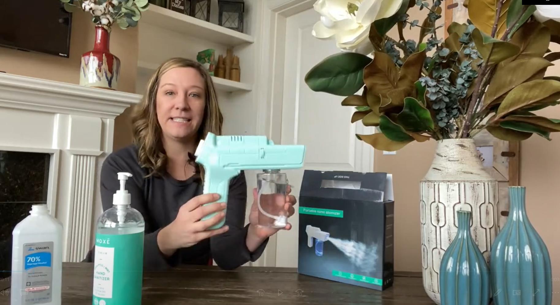 Watch Portable Nano Atomizer Handheld Sprayer for Daily Use on Amazon Live