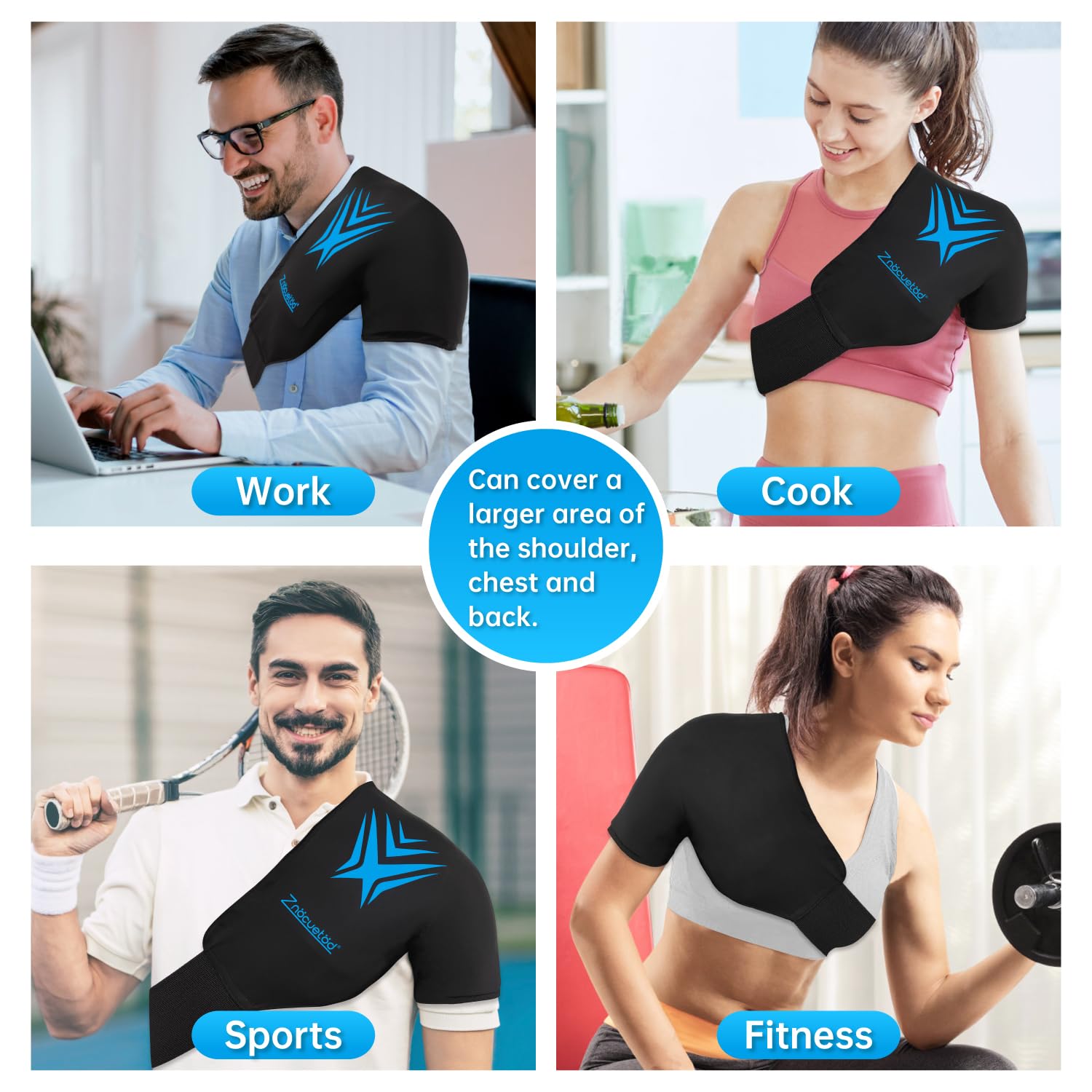 Snapklik.com : Shoulder Ice Pack Rotator Cuff Cold Therapy Flexible ...