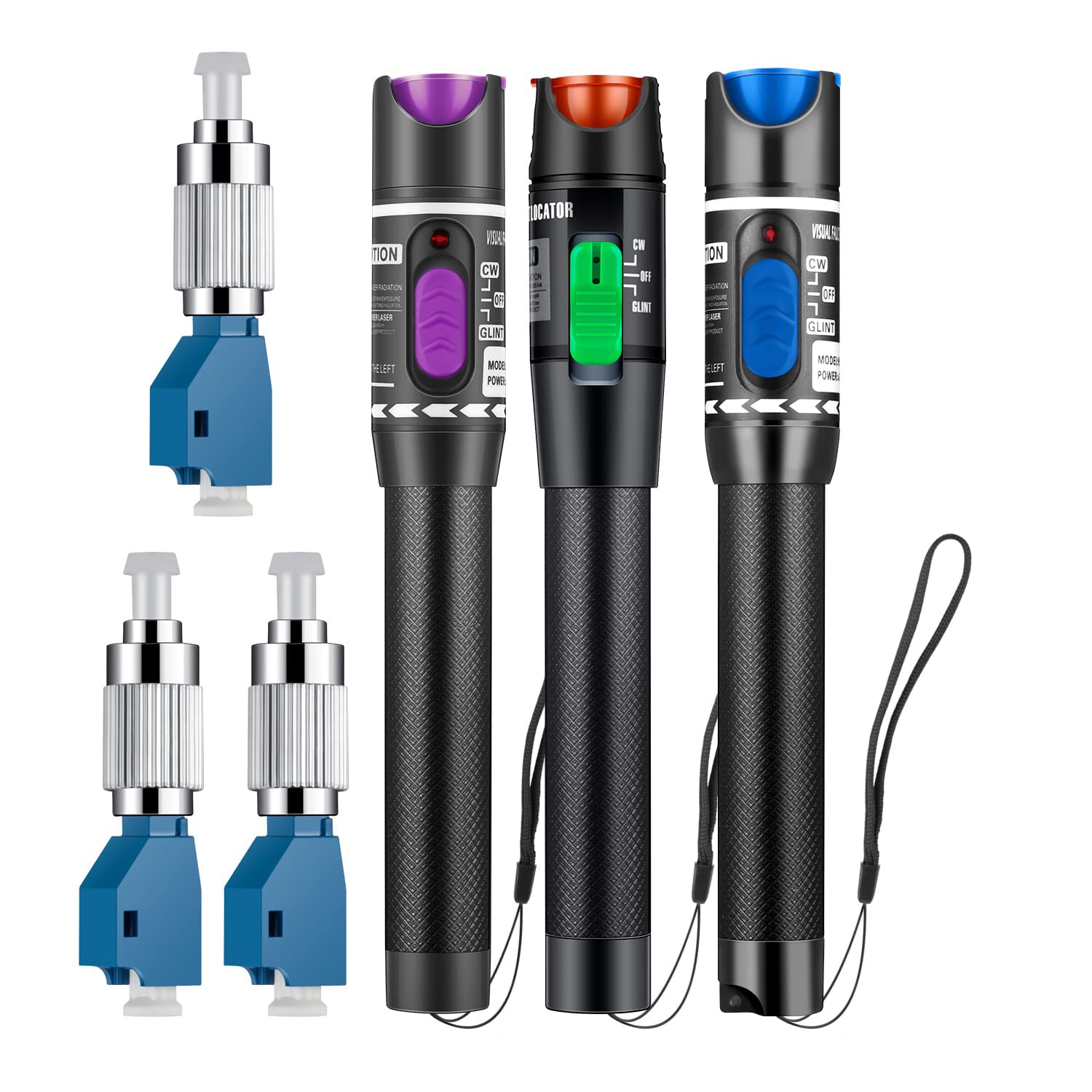 Duogalia 3PC Visual Fault Locator 30KM,VFL Fiber Optic Tester with ...