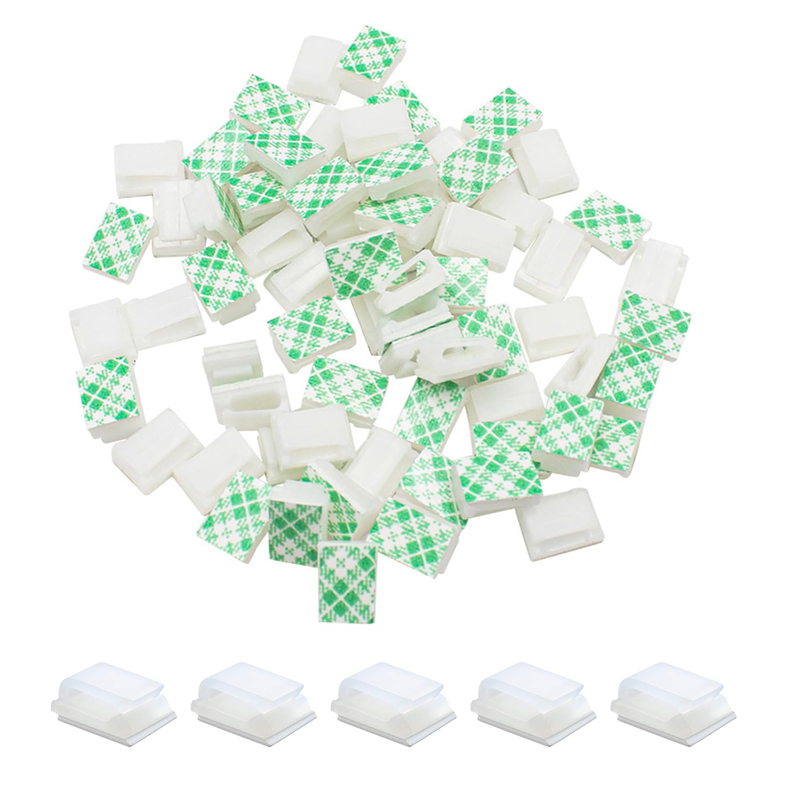 25PCS Self-Adhesive Cable Clips Electrical Wire Clips Cable Management ...