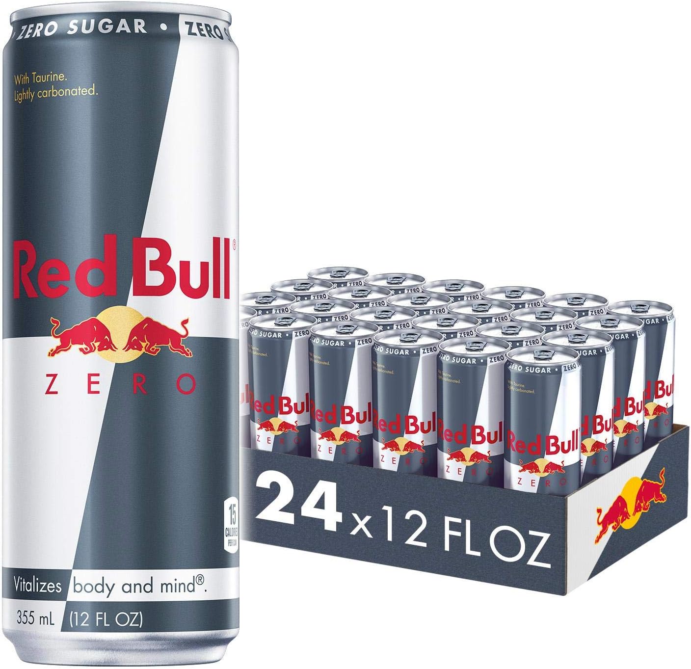 Amazon.com : Red Bull Energy Drink, Zero, 12 fl oz (24 Pack) : Energy ...