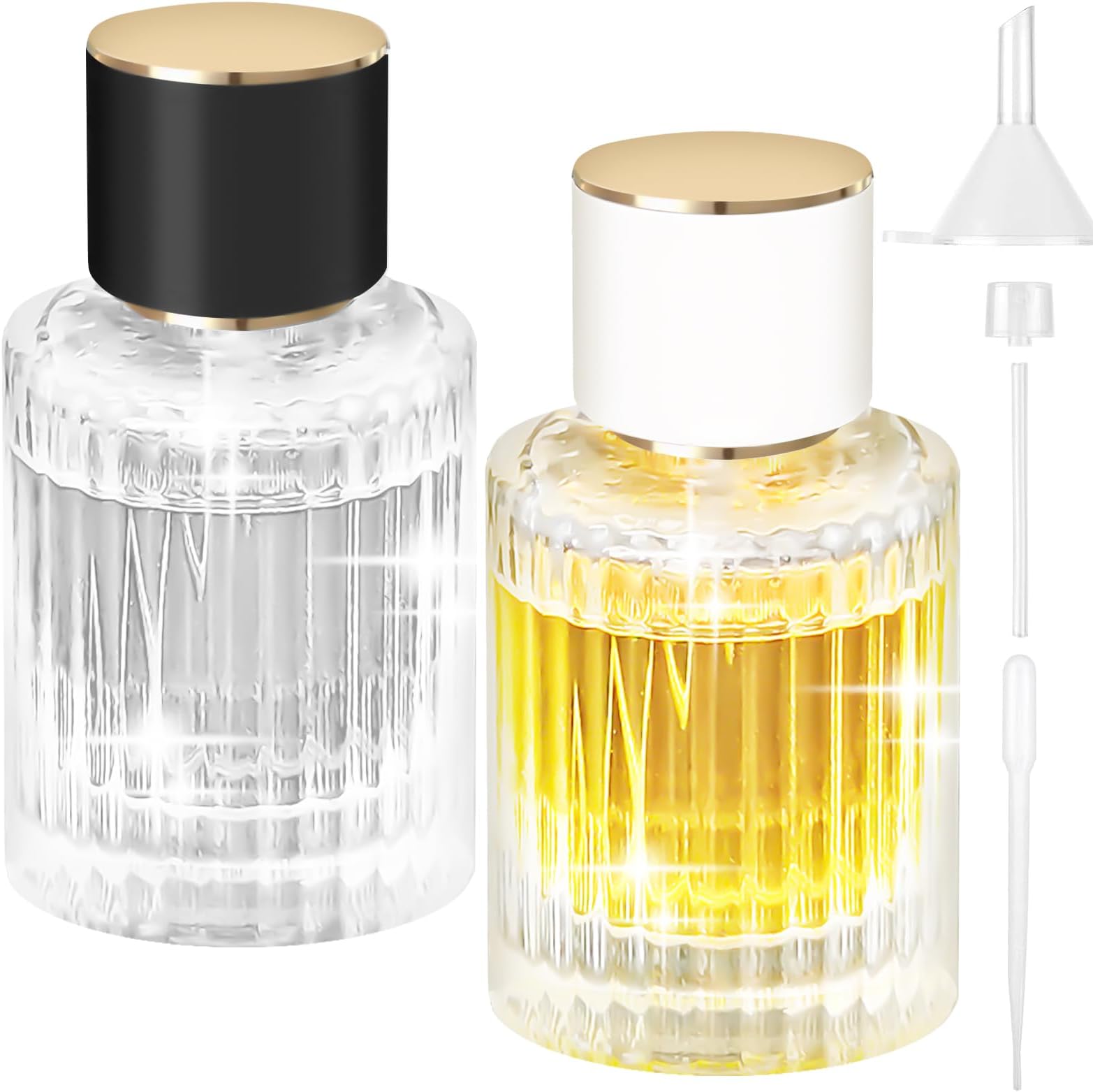 TYFYH 2 Stück Parfümzerstäuber Nachfüllbar 30ml Parfum Flakon leer ...