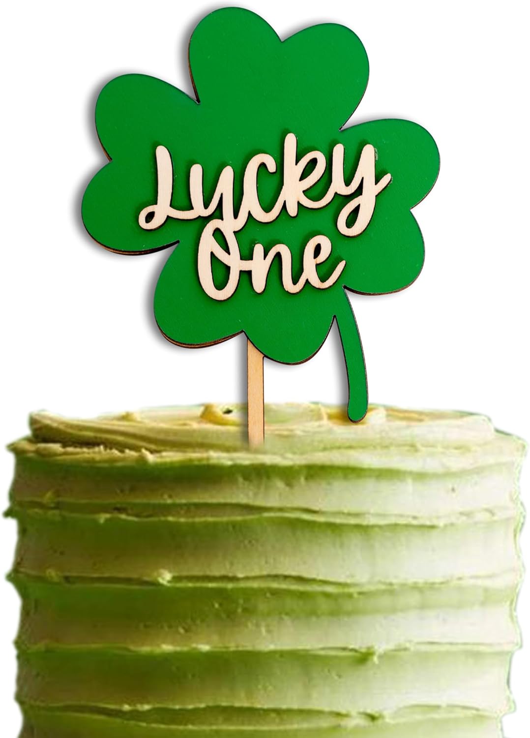 Amazon.com: VANGNING Lucky One Cake Topper - First Birthday Decorations ...