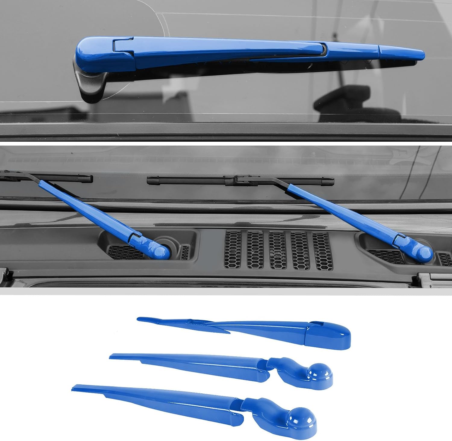 Amazon.com: Windshield Wipers Arm Cover Trim Front Window Wiper Cover ...