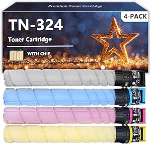 TN324 Toner Cartridges Compatible for Konica Minolta TN324K TN324C ...