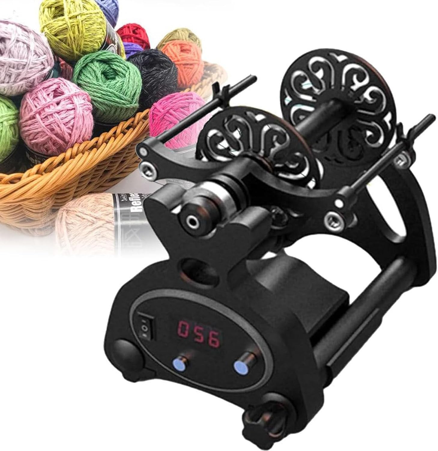 RayGenius Electric Spinning Wheel,Mini Wool Spinning Wheel with Display ...