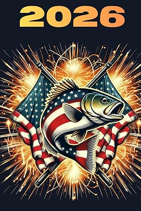 Bass Fishing Notebook 2026: Graph Paper Journal for Anglers | American ...