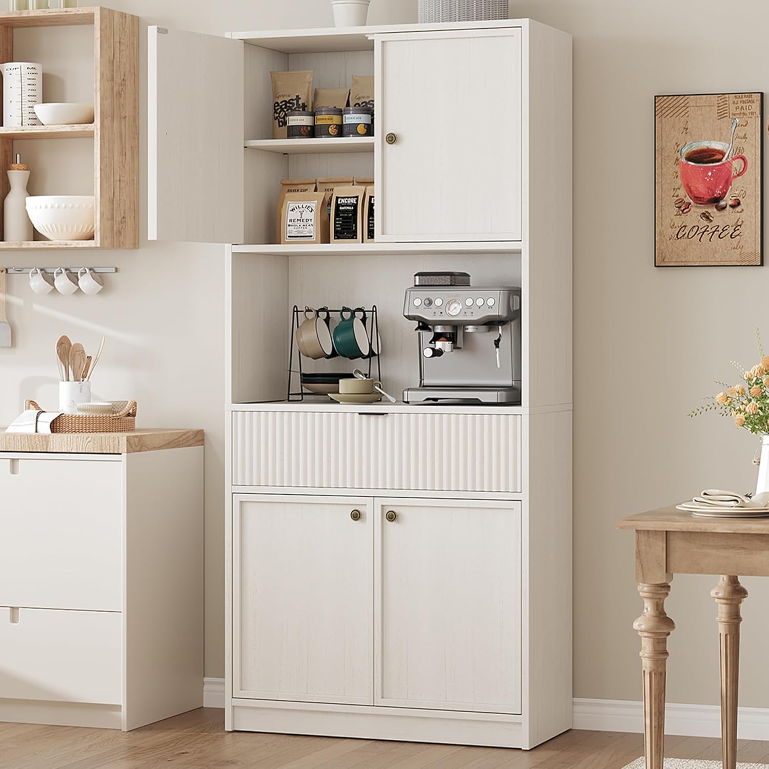 Amazon.com: IDEALHOUSE Tall Storage Cabinet, 70" Kitchen Pantry Cabinet ...
