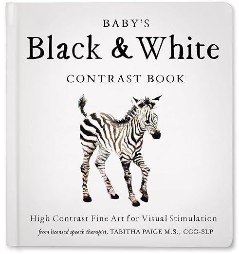 Baby's Black and White Contrast Book: High-Contrast Art for Visual ...