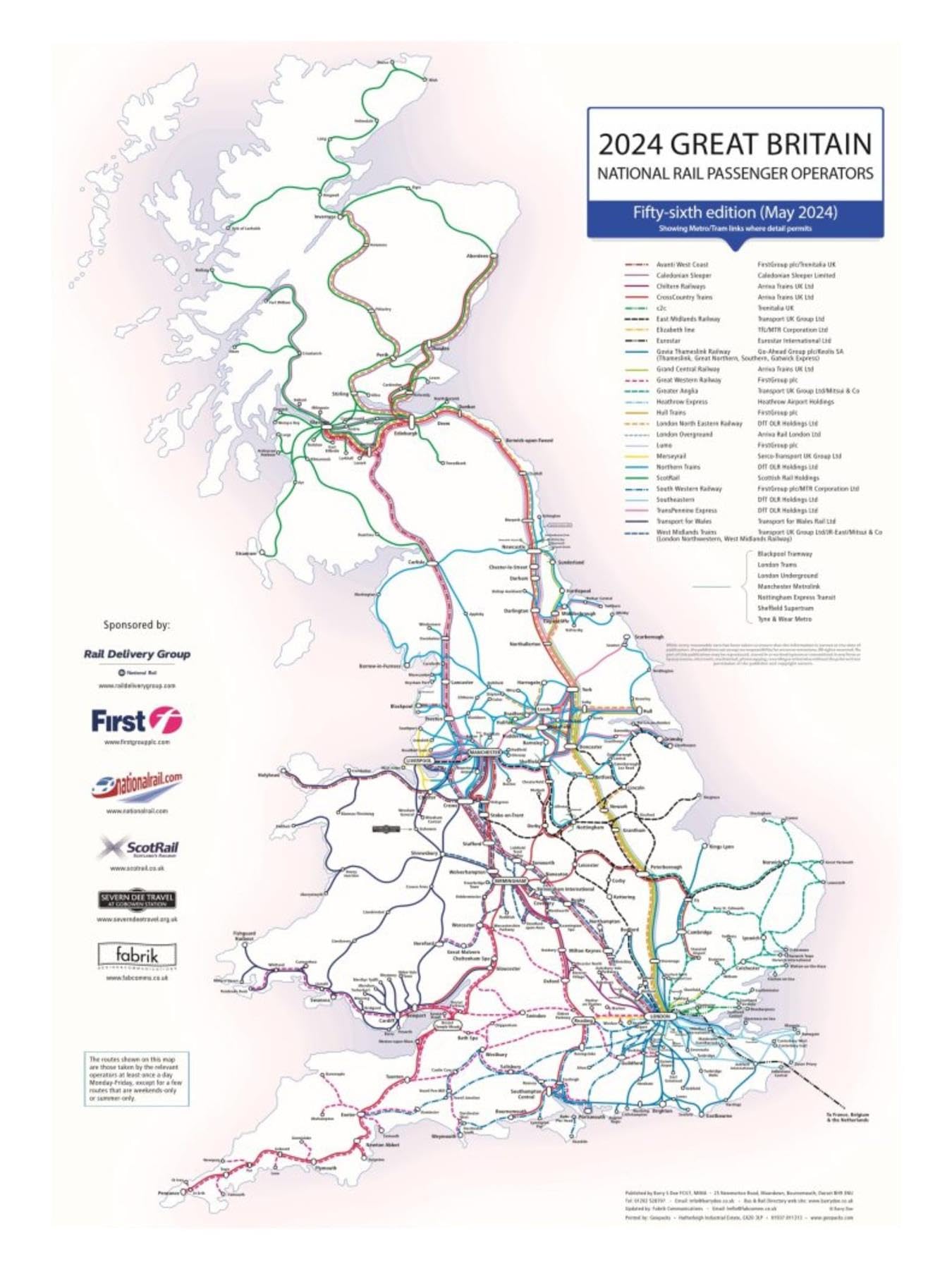 British Railway System Map