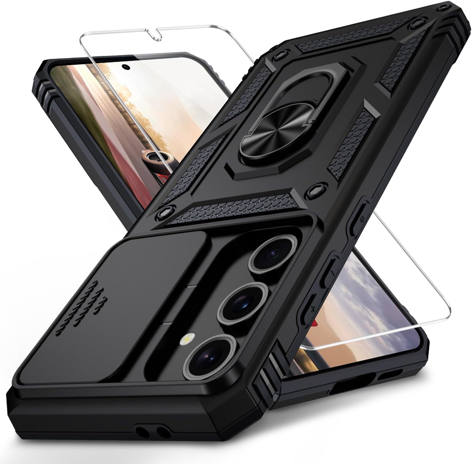 Amazon.com: Weycolor for Samsung Galaxy S22 Ultra Case with Camera Lens ...