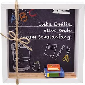 ZauberDeko Geldgeschenk Verpackung Schulanfang Einschulung Schule MIT Namen Geldverpackung ...