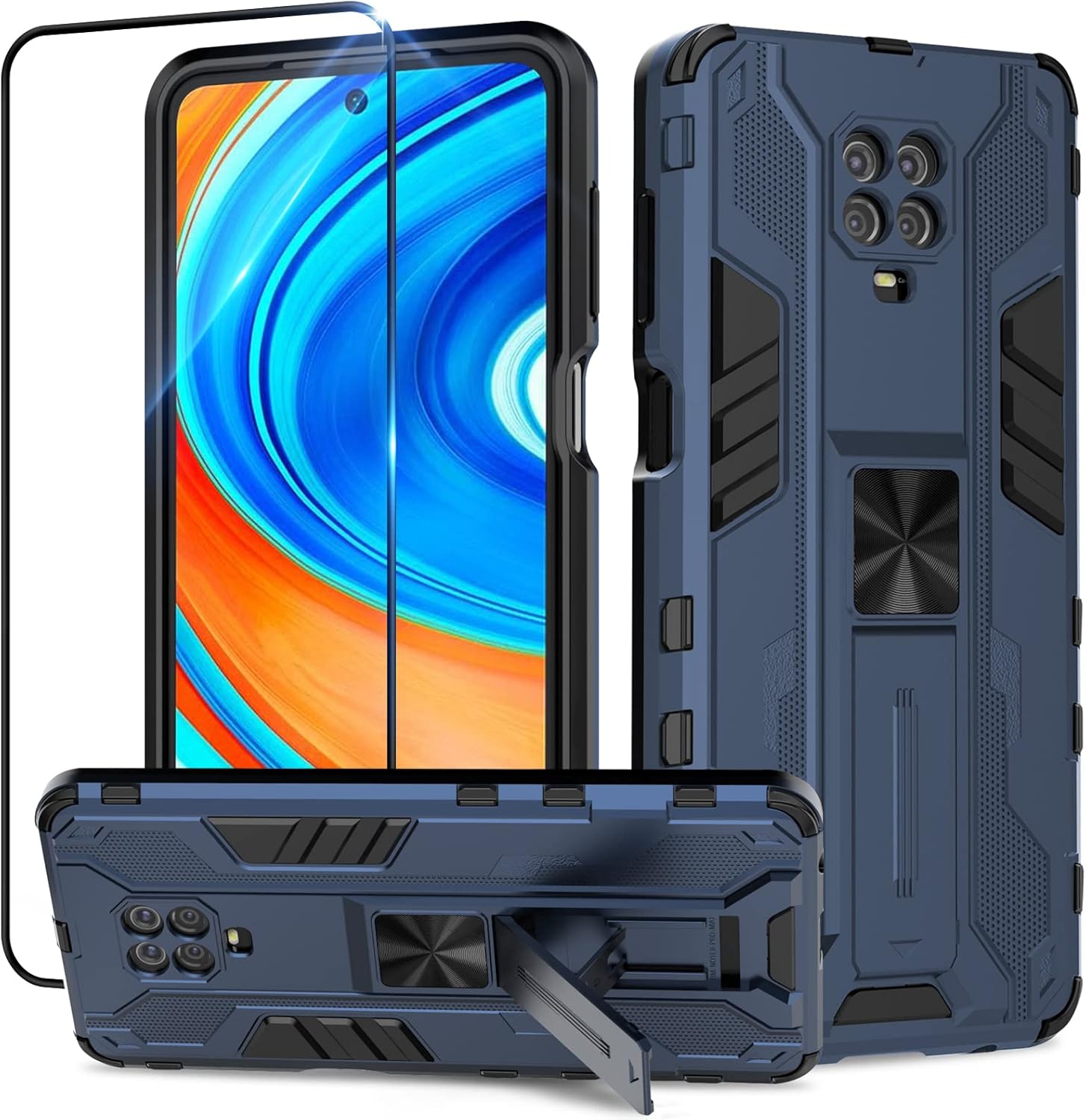 Btstring Coque pour Xiaomi Redmi Note 9 Pro/Redmi Note 9S avec Verre ...