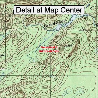 Amazon.com : USGS Topographic Quadrangle Map - Piercefield R, New York ...