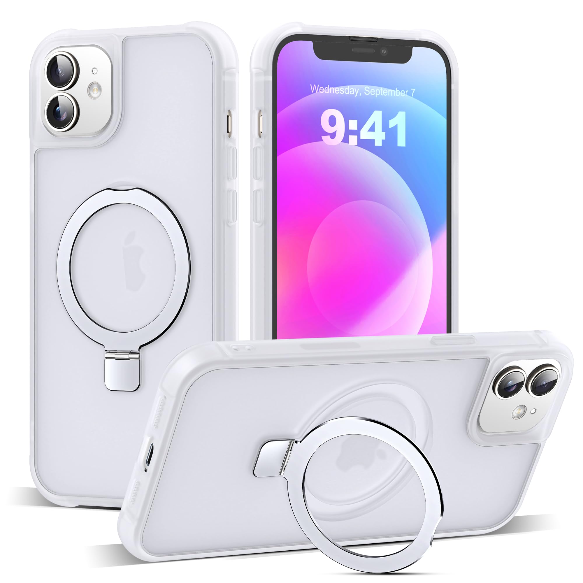 Amazon.com: SKYLMW Compatible with iPhone 12 Case & iPhone 12 Pro Case ...