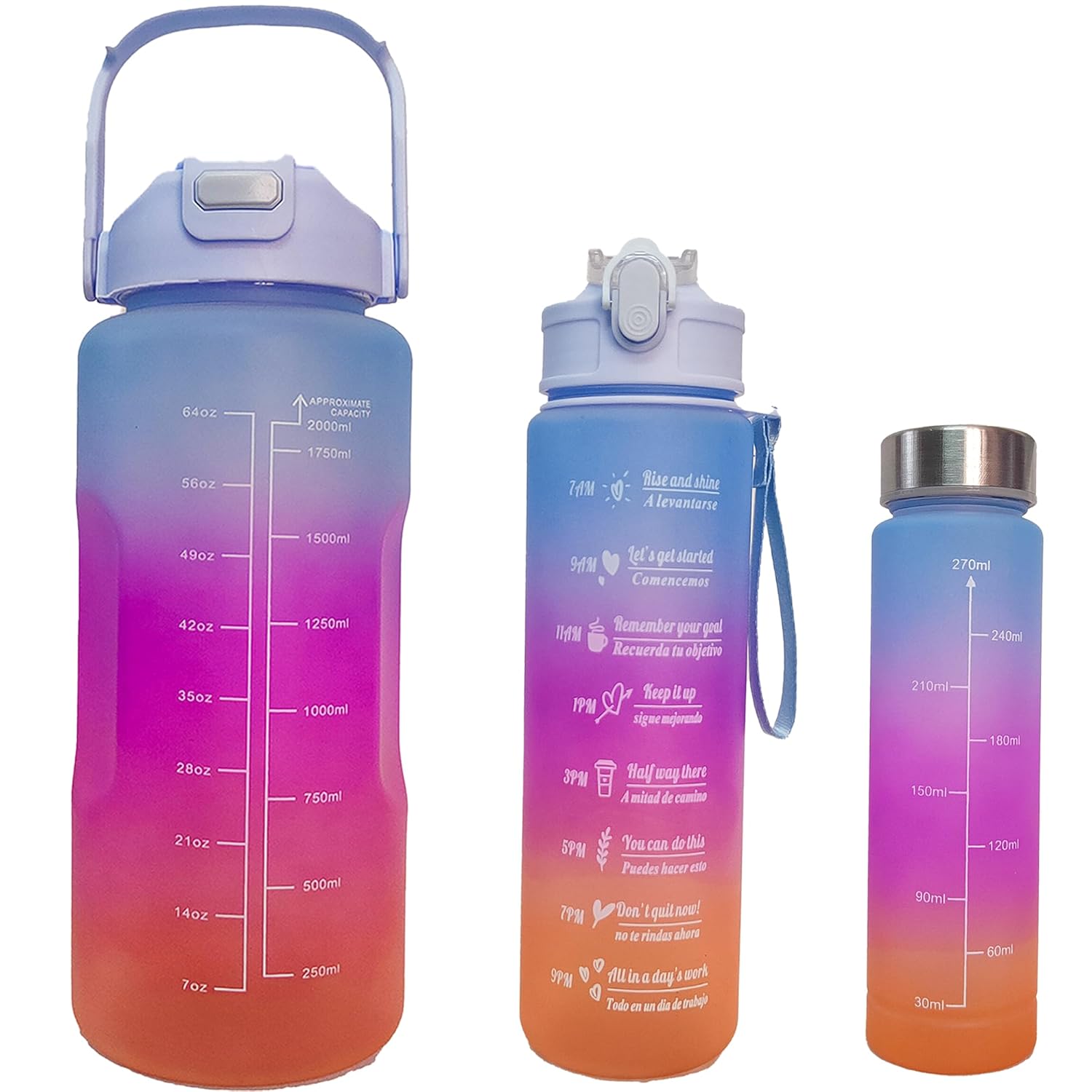 DECALEAST Motivational Water Bottle Combo-2 Litre Sipper Bottle For ...