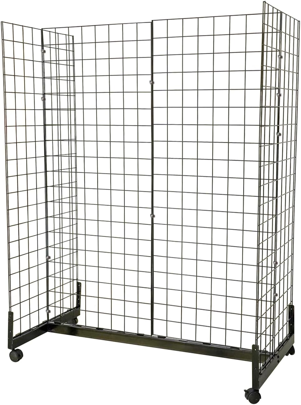 Amazon.com: DIYTUNINGS 5' x 2' Grid Wall Panel with Wheels 265 LBS ...