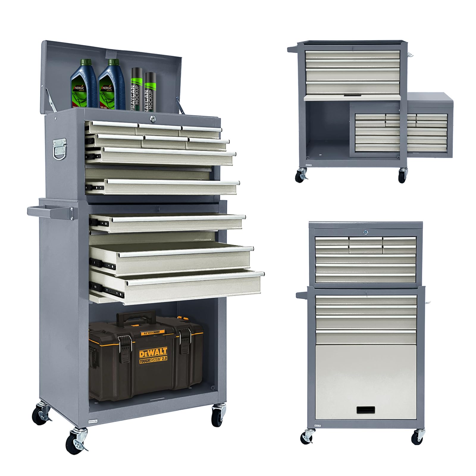 Caja De Herramientas 13-Drawer Rolling Tool Chest With Double Doors - 2 ...
