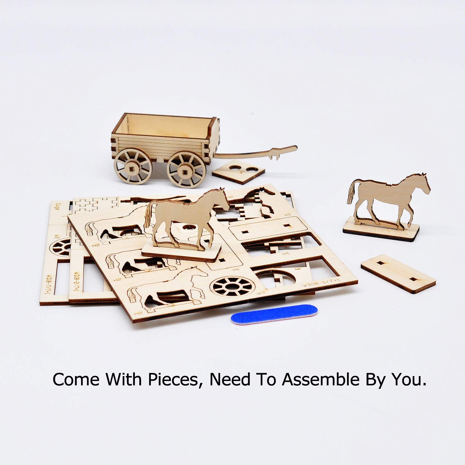 Buy DND Carts and Wagons Miniatures Set with Horse, Crate, Barrel and ...